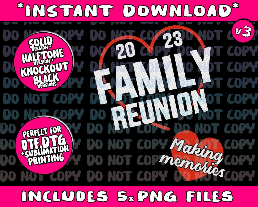 Family Reunion 2023 With Heart Making Memories Vacation Png - Etsy