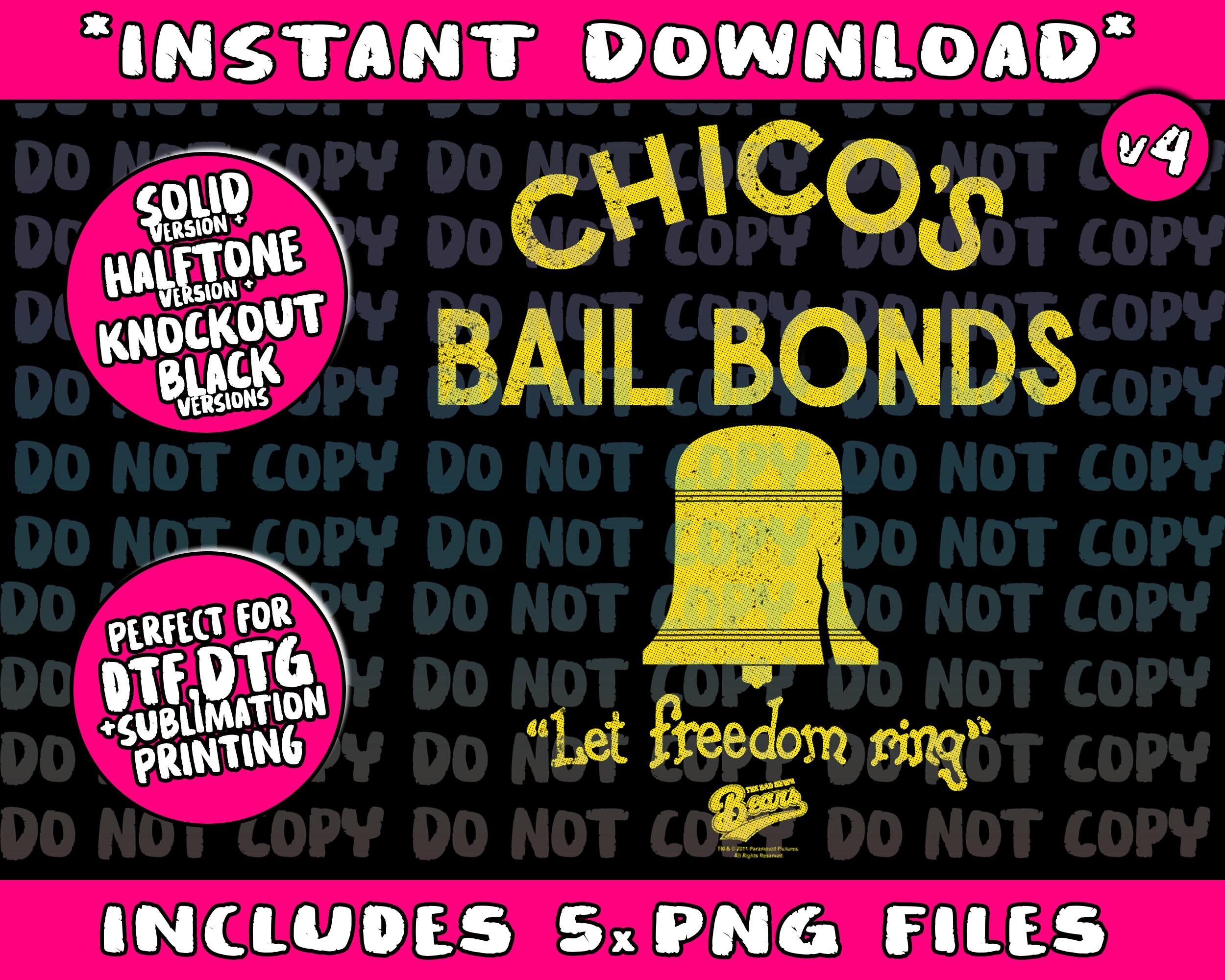 Bad News Bears Chicos Bail Bonds Png Bundle Trending Png - Etsy