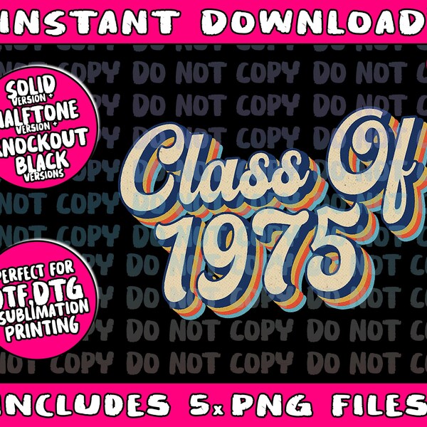 Class of 1975 - Etsy
