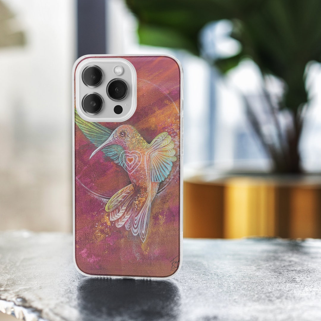 Cute Hummingbird Art Iphone and Samsung Phone Case Pro Max 14 - Etsy