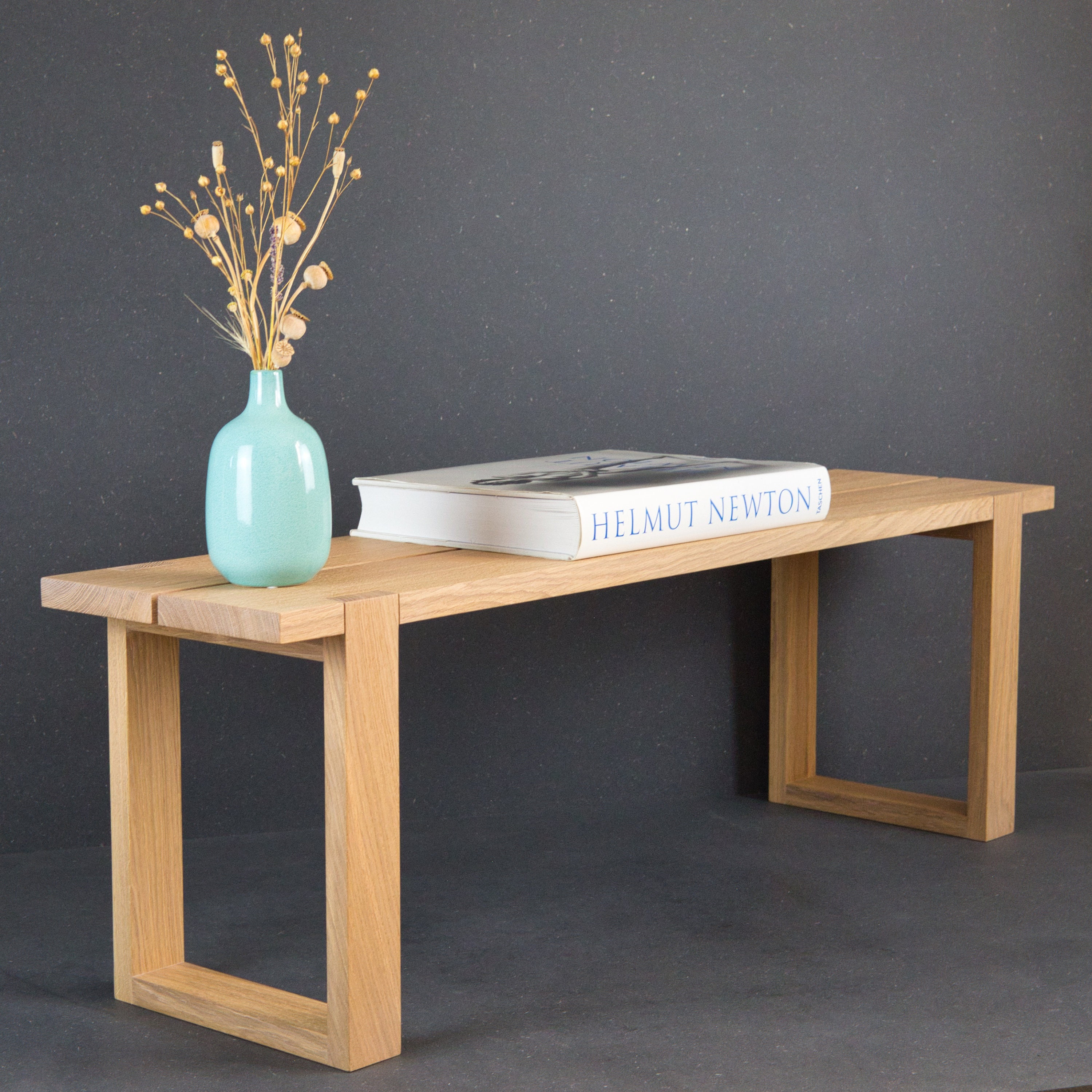 Japanese Bench in Solid Oak Modern and Refined Design and Minimalist ...