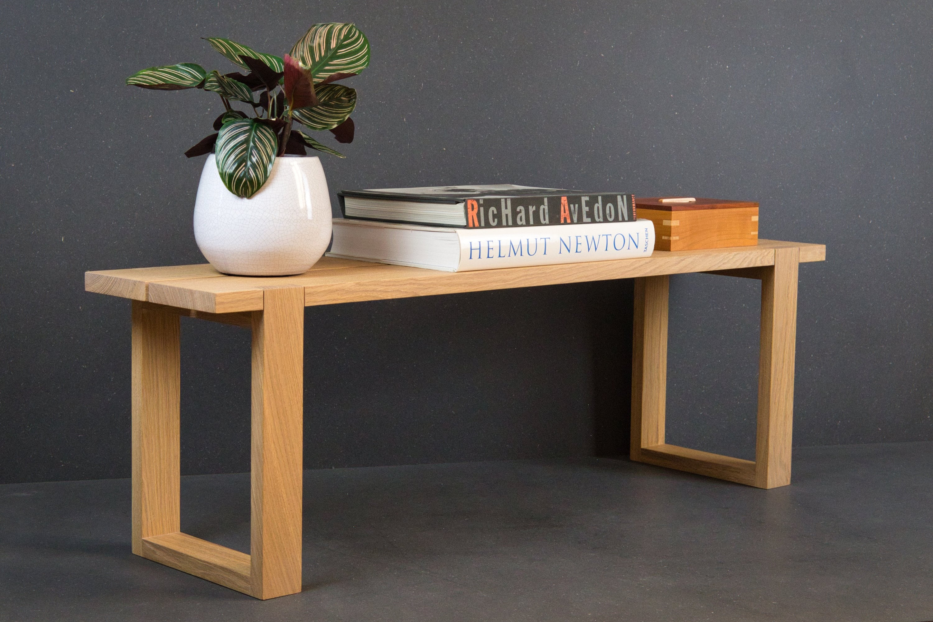 Japanese Bench in Solid Oak Modern and Refined Design and Minimalist ...