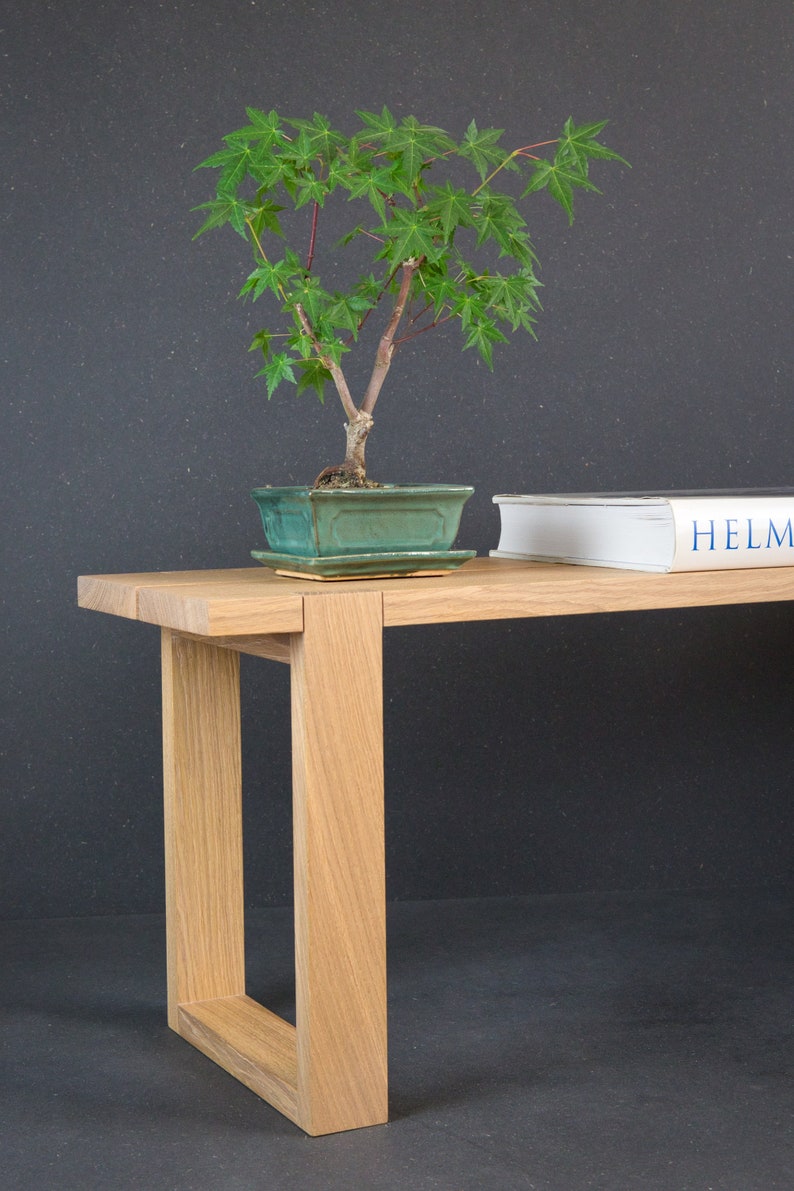 Japanese Bench in Solid Oak Modern and Refined Design and Minimalist ...