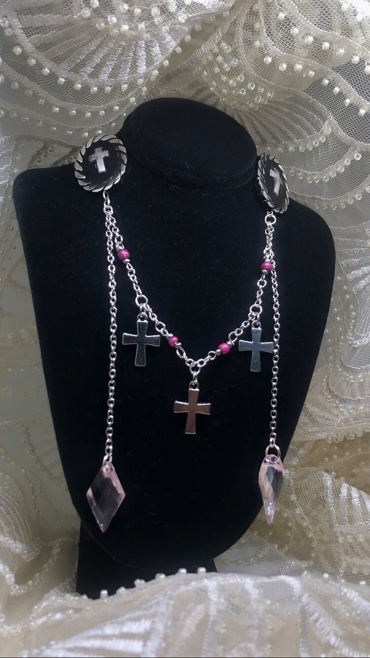Triple Cross Lapel Pin Purple - Etsy