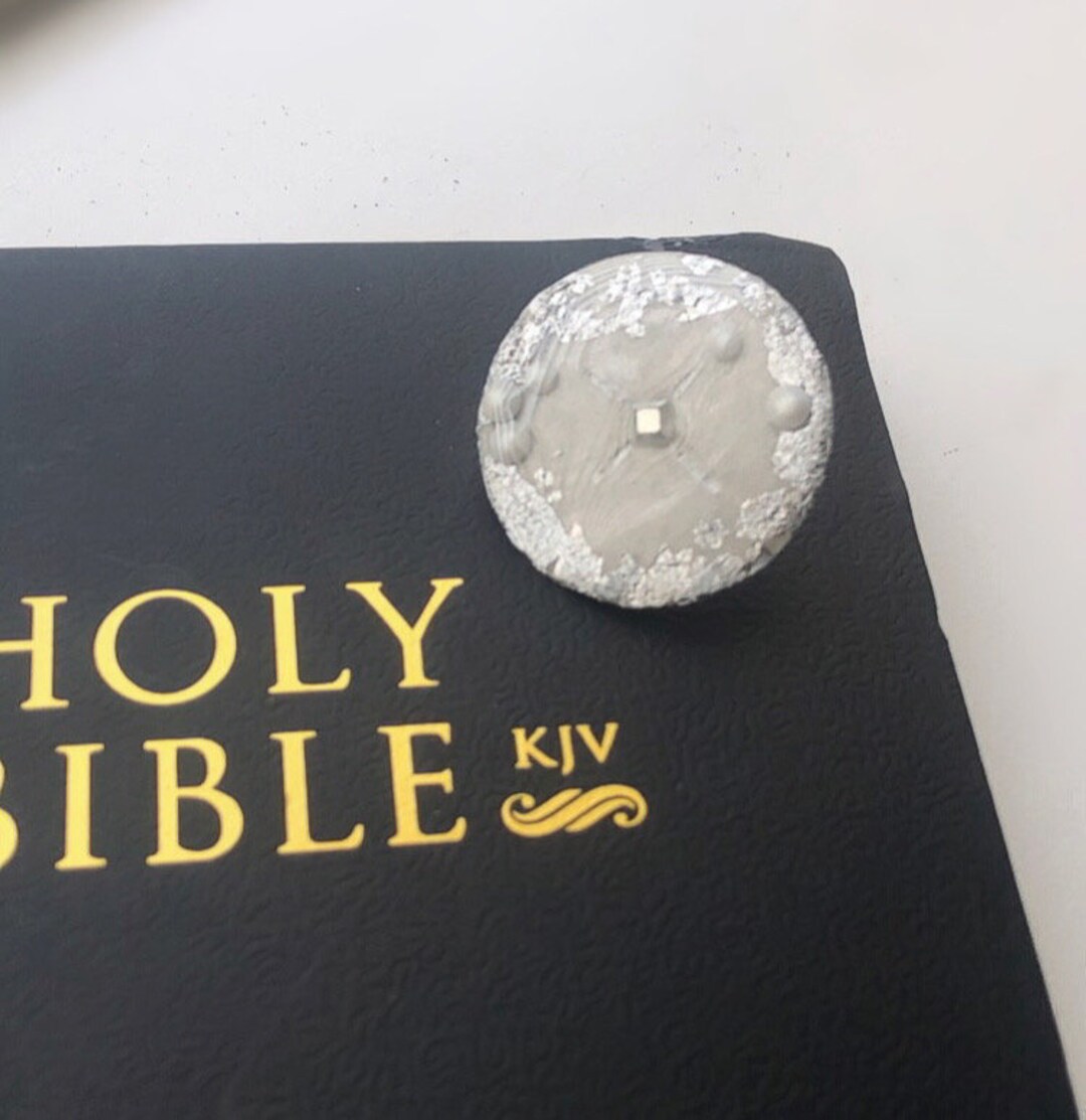 REAL unconsecrated Communion Wafer Brooch Pin Silver - Etsy