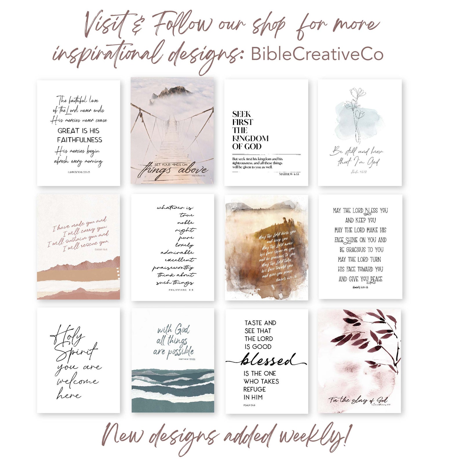 For We Are God's Handiwork, Ephesians 2:10, Printable Scripture Wall ...