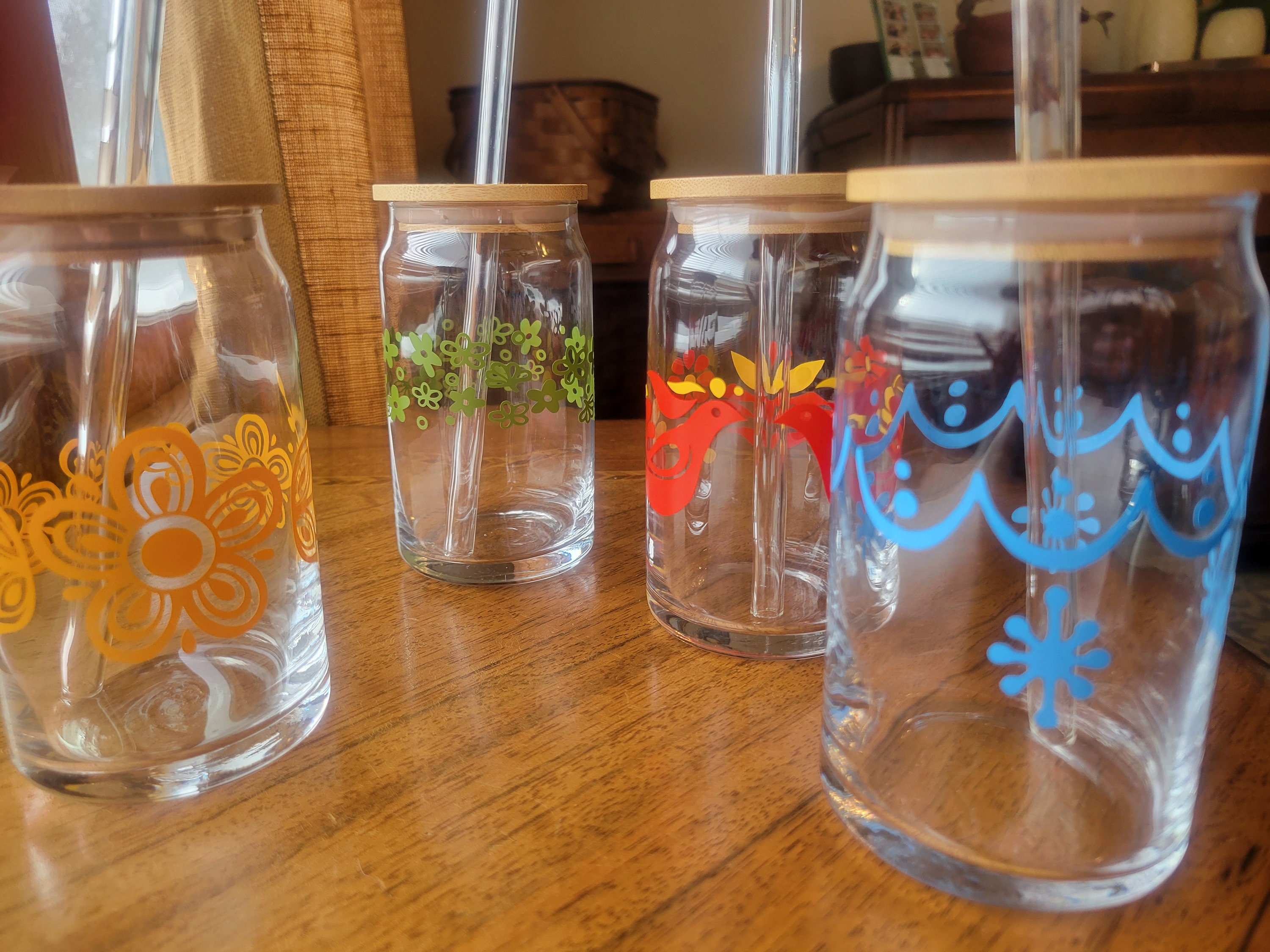 Pyrex Inspired Glass Can Cup - Etsy