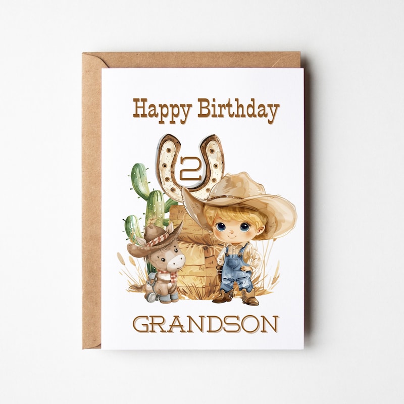 Western Themed Birthday Card - Etsy