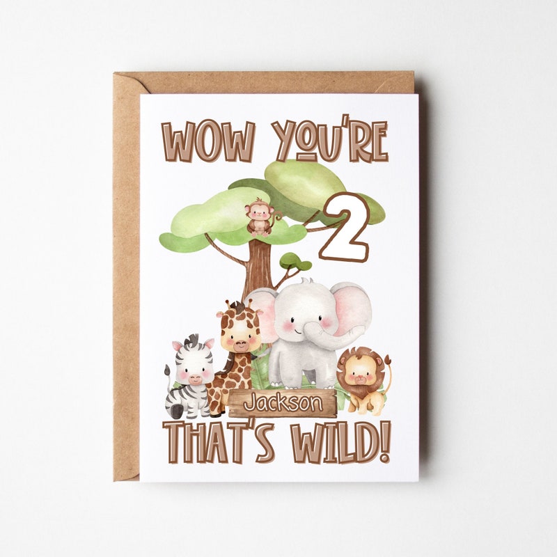 Wild Birthday Card - Etsy
