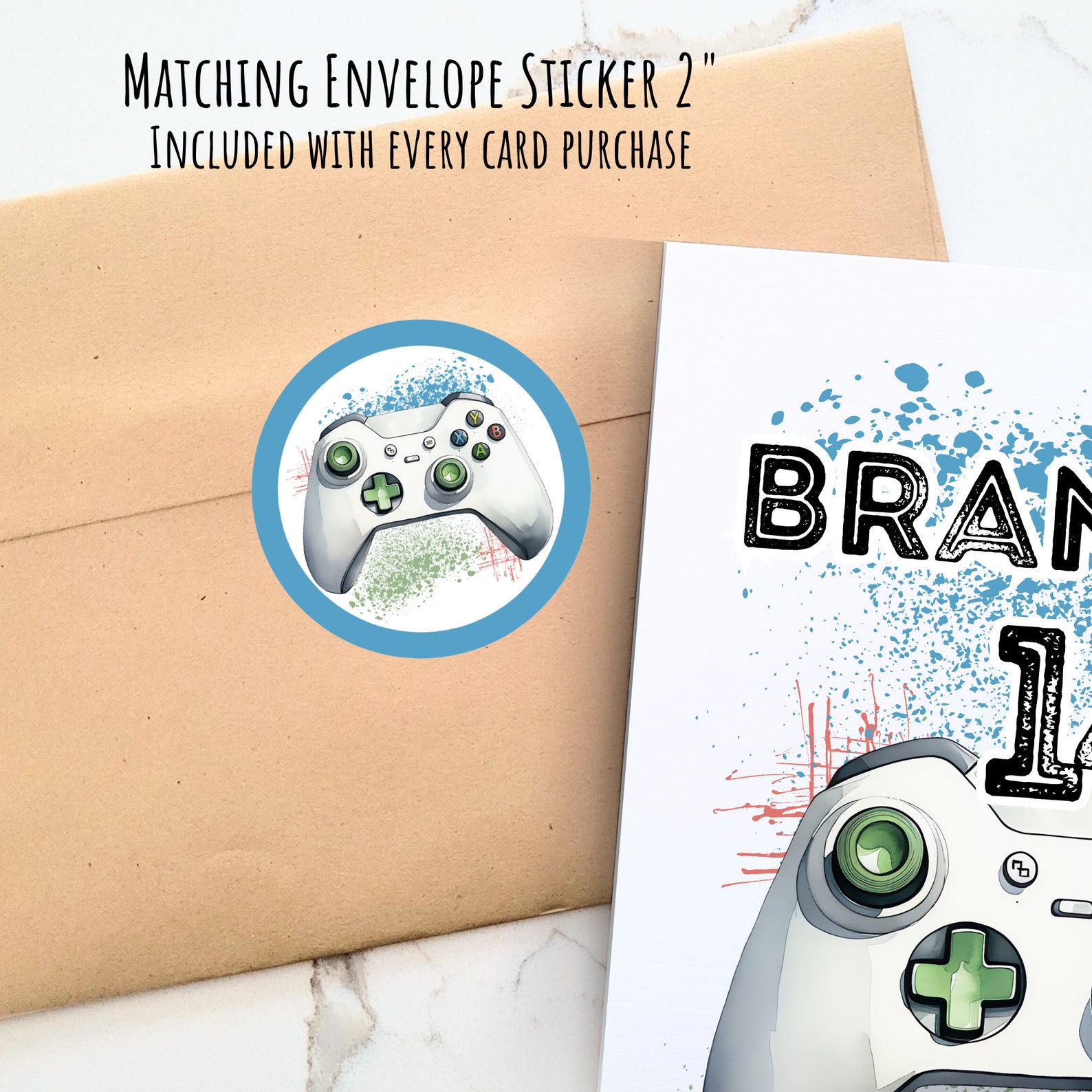 Video Game Birthday Card, Personalize With ANY Age, Optional Inside ...