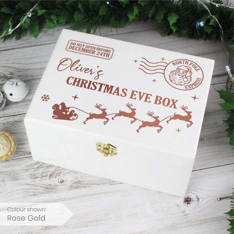 Personalized Christmas Eve Box Decal – Custom Name Vinyl Sticker - Etsy