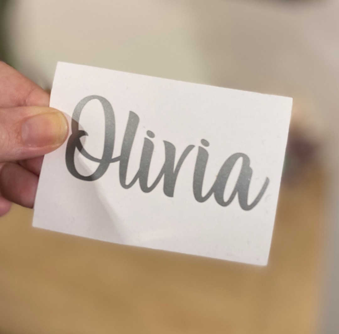 Personalised Vinyl Name Labels - for Water Bottles, Wedding Décor, Wine ...