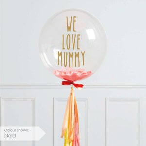 HAPPY MOTHER'S DAY Personalised Balloon Vinyl Name Labels - for ...
