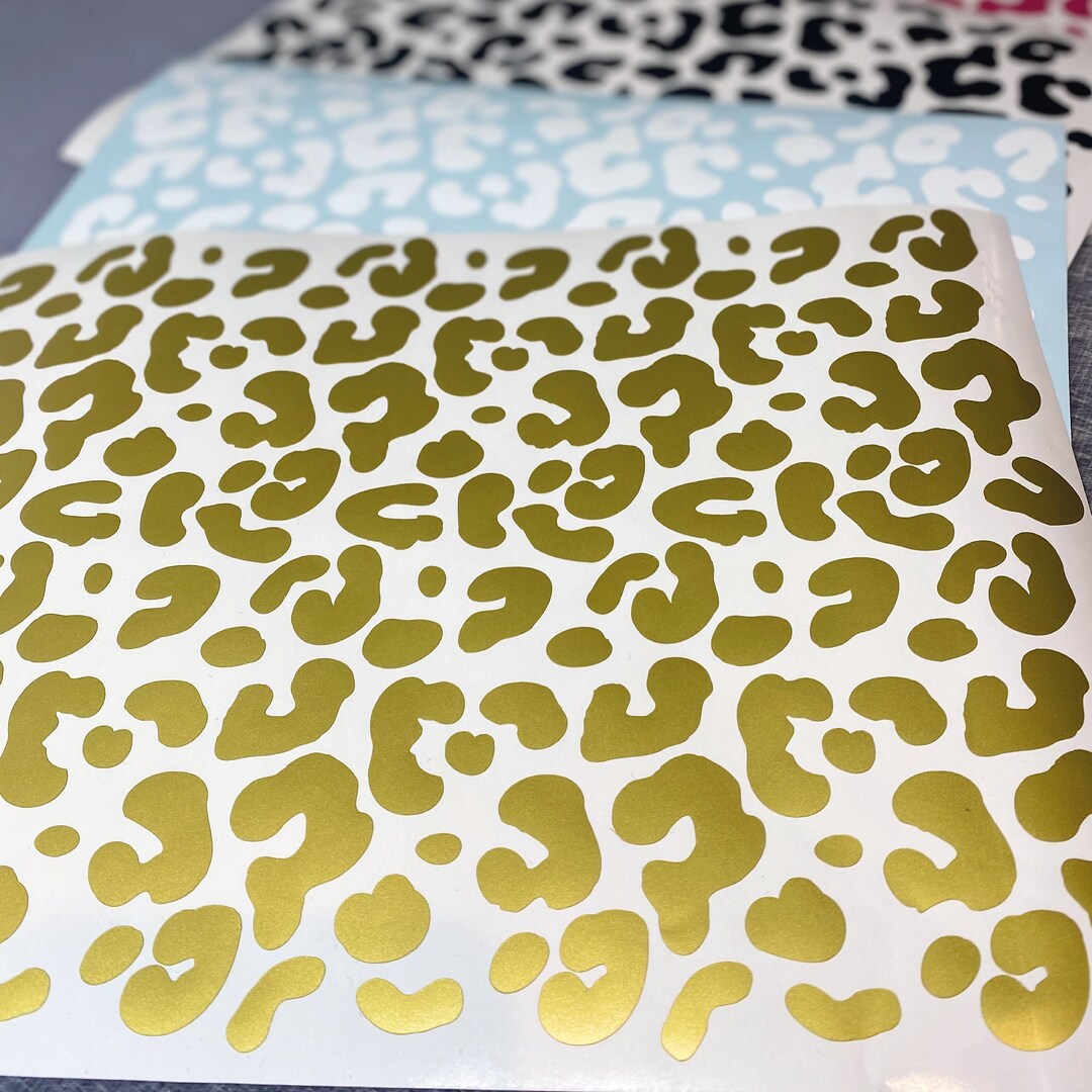 Leopard Print Peel & Stick Premium Vinyl Stickers - for Wall Décor ...