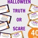Halloween Truth or Scare, Kids Halloween Game, Halloween Game Printable ...