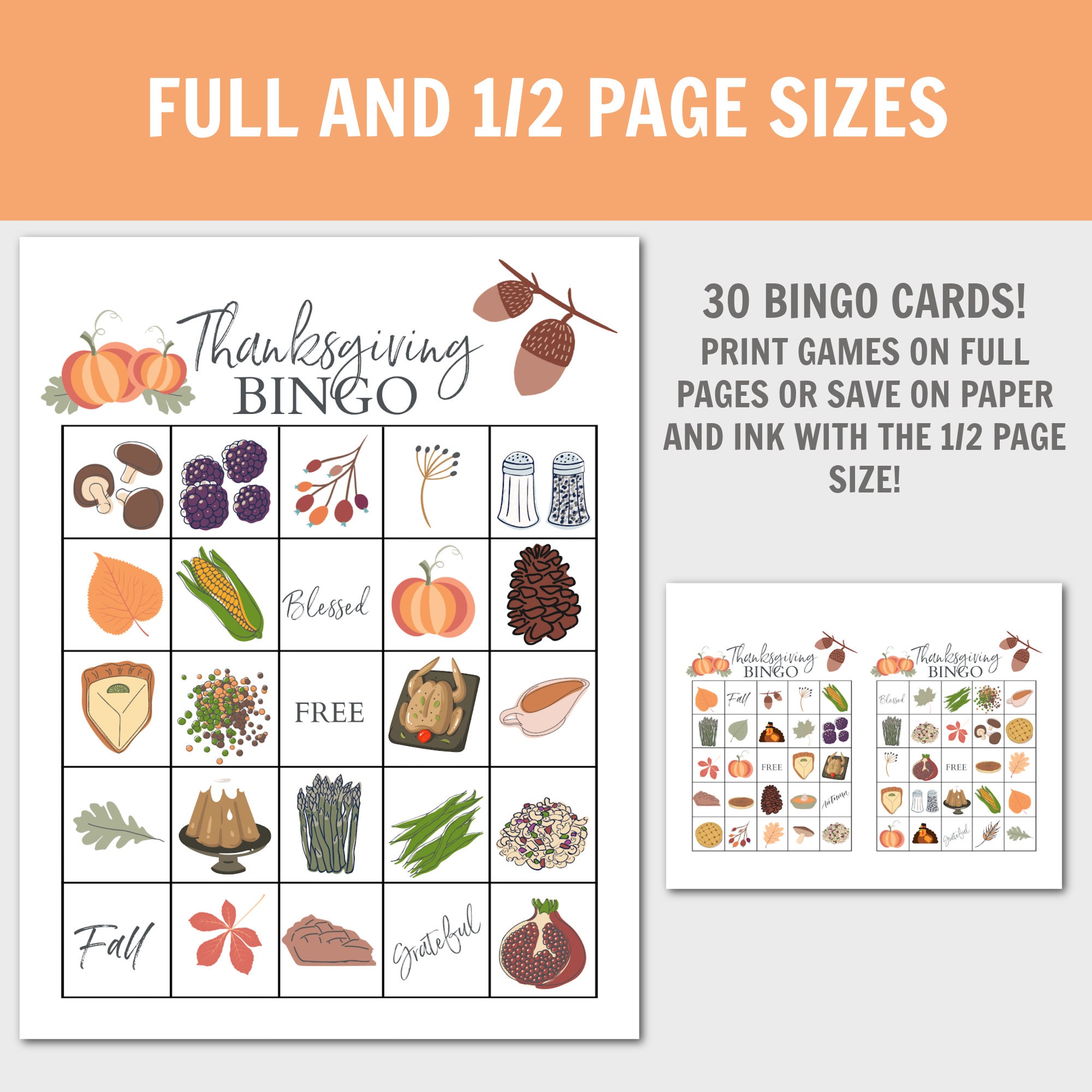17 Thanksgiving Games Bundle, Thanksgiving Family Games, Friendsgiving ...
