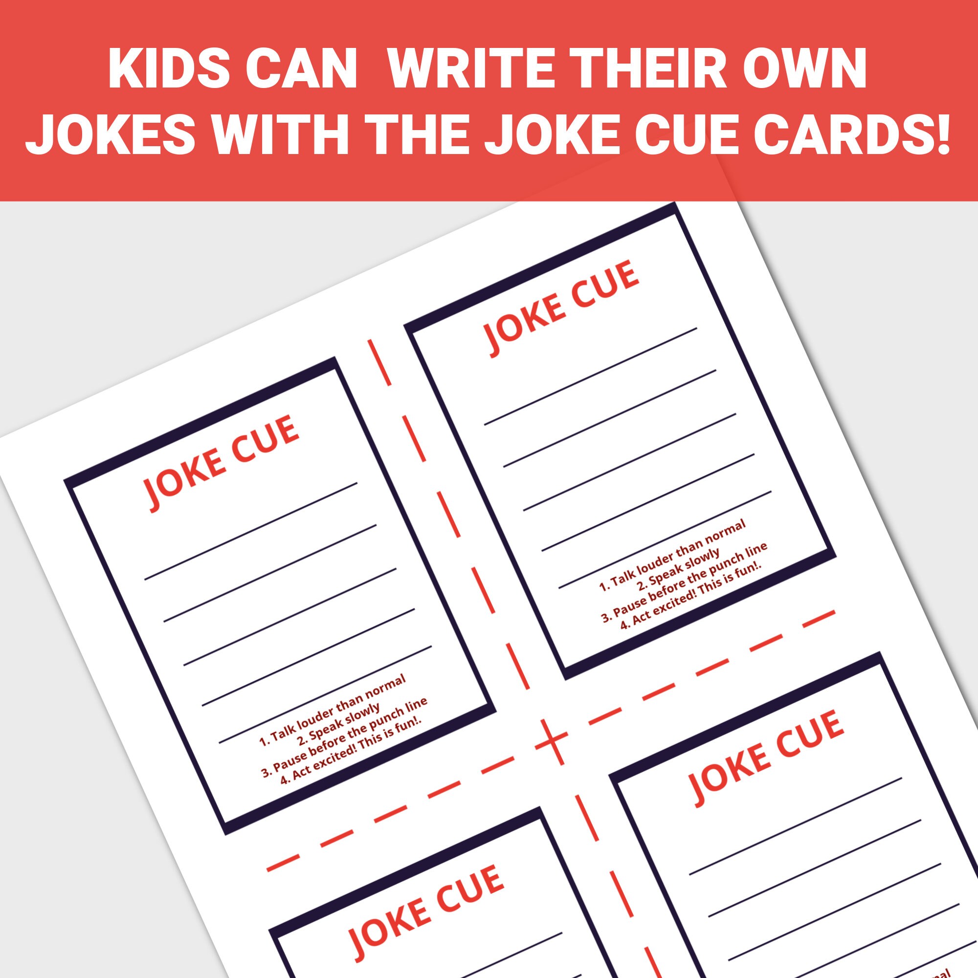 Kids Comedy Club Activity Jokes for Kids Printable Jokes | Etsy