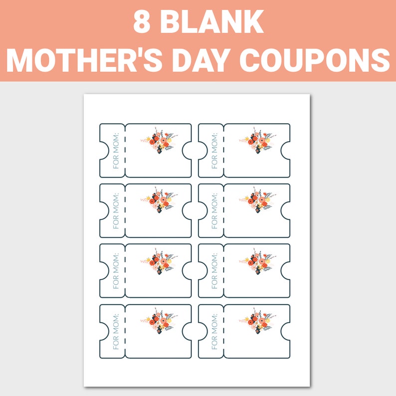 Mother's Day Printable Bundle, Mother's Day Floral Handprint Craft, All ...