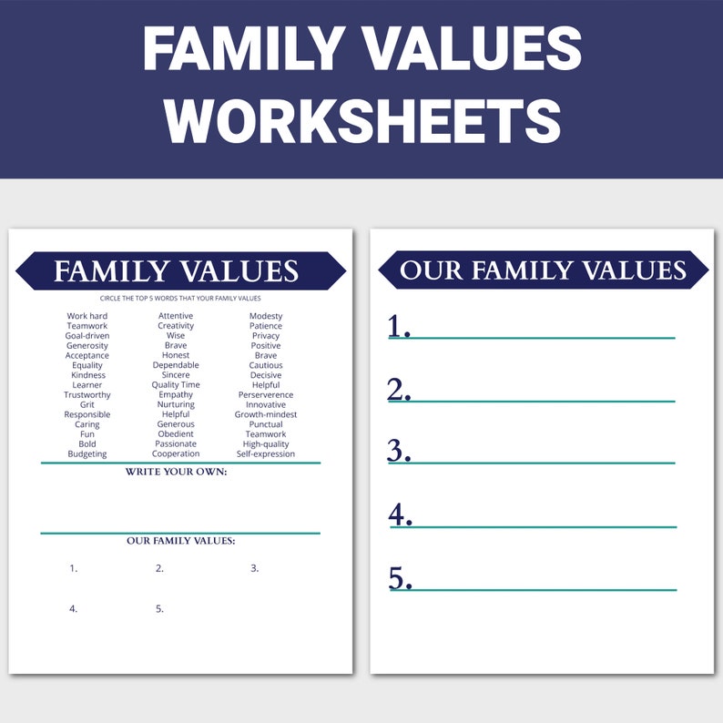 Family Culture Kit and Planner, Family Rules, Family Motto, Family ...