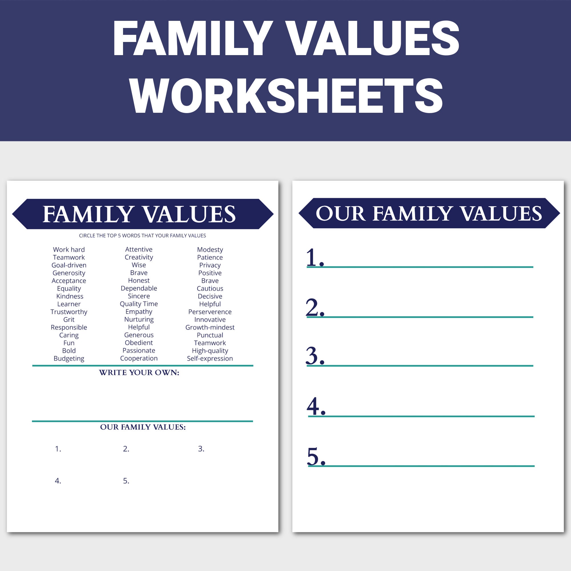 Family Culture And Worksheets