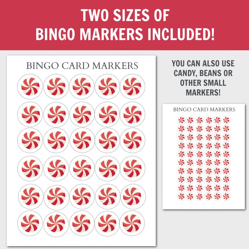 Christmas Bingo Cards, 30 Cards, Senior Citizen Activity, Kids Activity ...