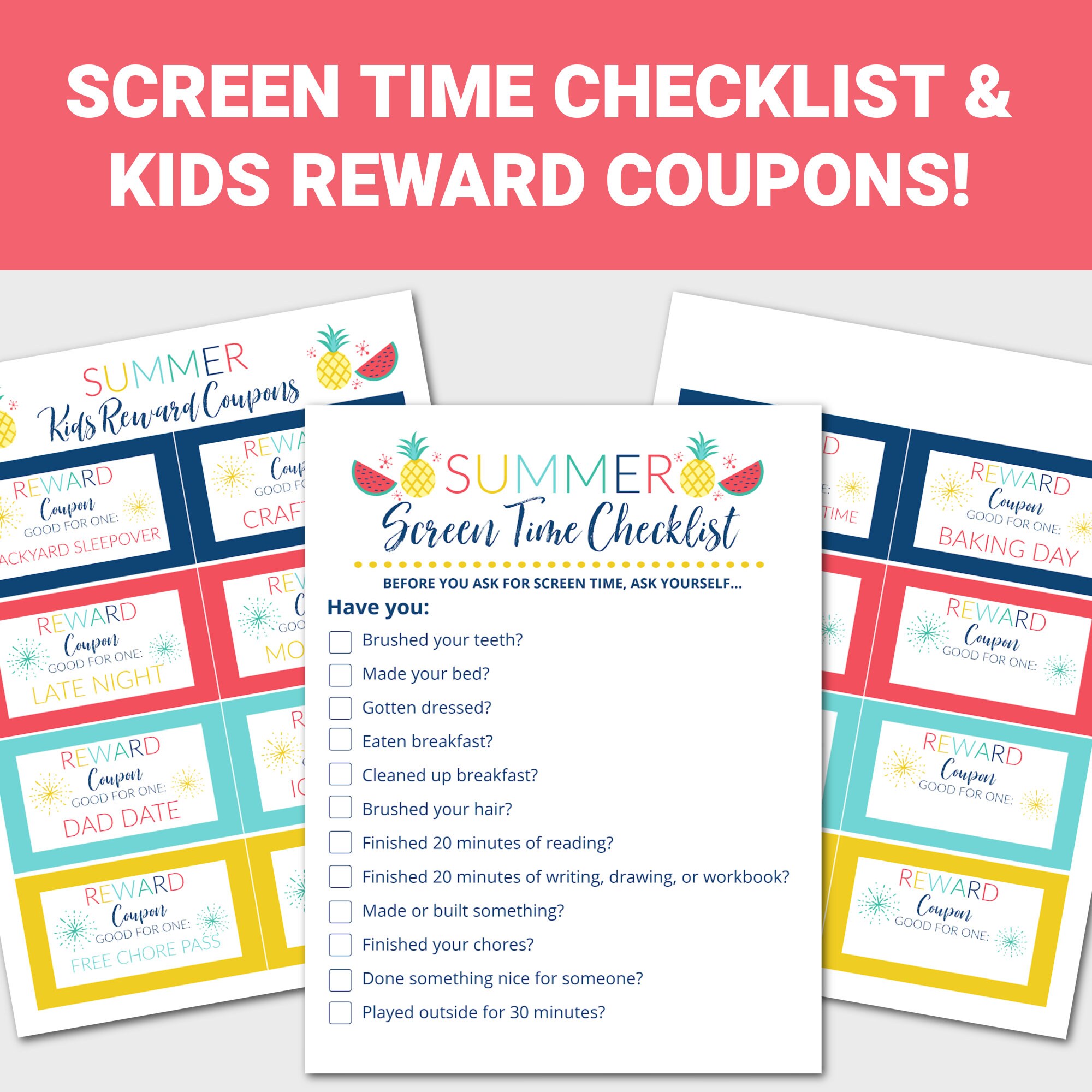 Summer Activity Planner, Activity Planner for Kids, Summer Planner ...