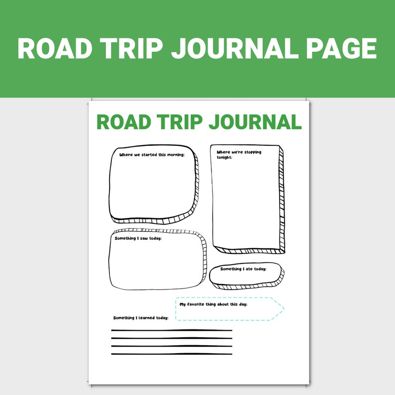 Kids Road Trip Activity Pack, Kids Travel Games, Road Trip Activities ...