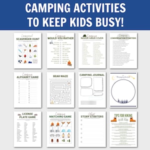 Camping Games and Activities, Kids Camping Games Activity, Campfire ...