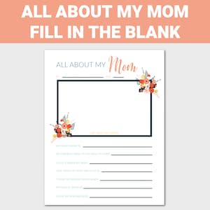 Mother's Day Printable Bundle, Mother's Day Floral Handprint Craft, All ...