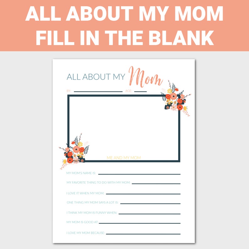 Mother's Day Printable Bundle, Mother's Day Floral Handprint Craft, All ...