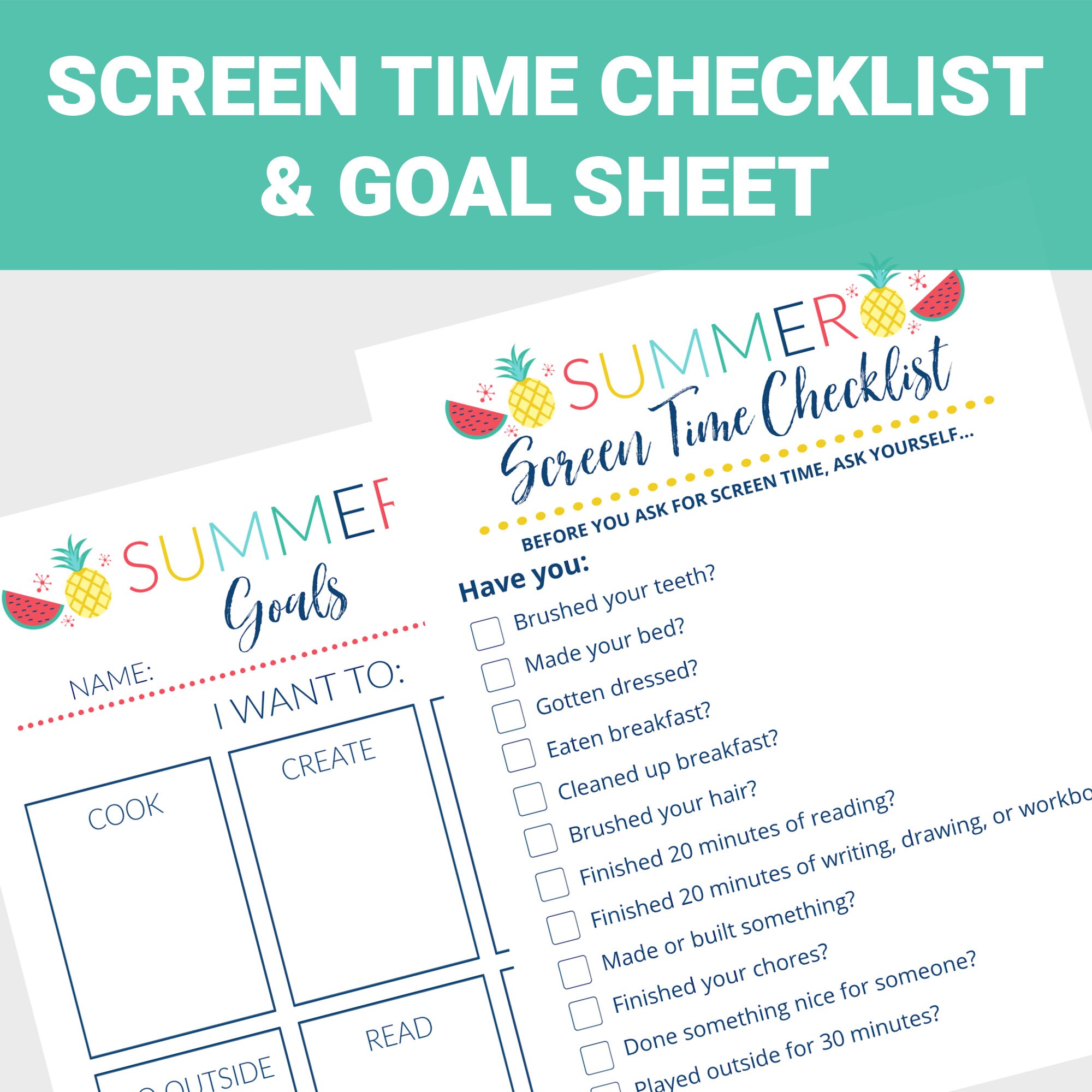 Kids Summer Schedule Kids Schedule Summer Calendar Editable - Etsy