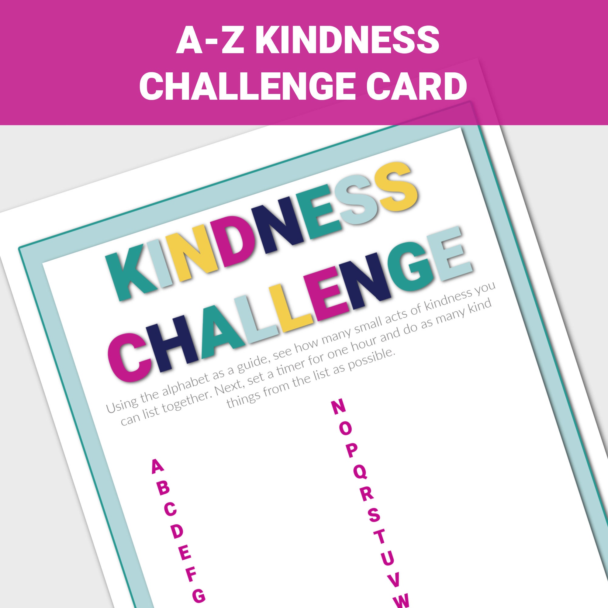 Kindness Challenge for Kids, Family Kindness Challenge, Kindness ...
