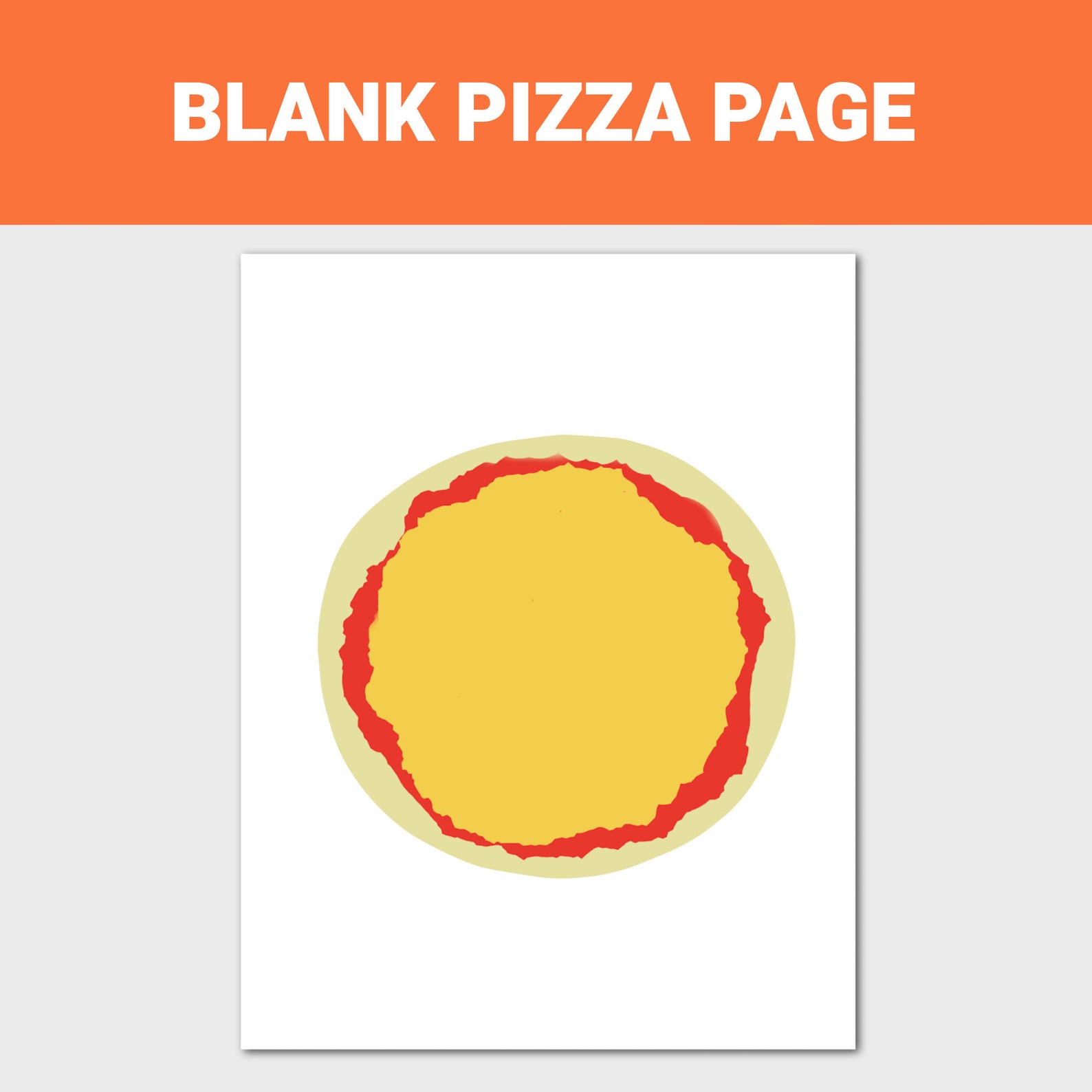 Printable Make Your Own Pizza Activity, Cut and Paste Printable, Pizza ...