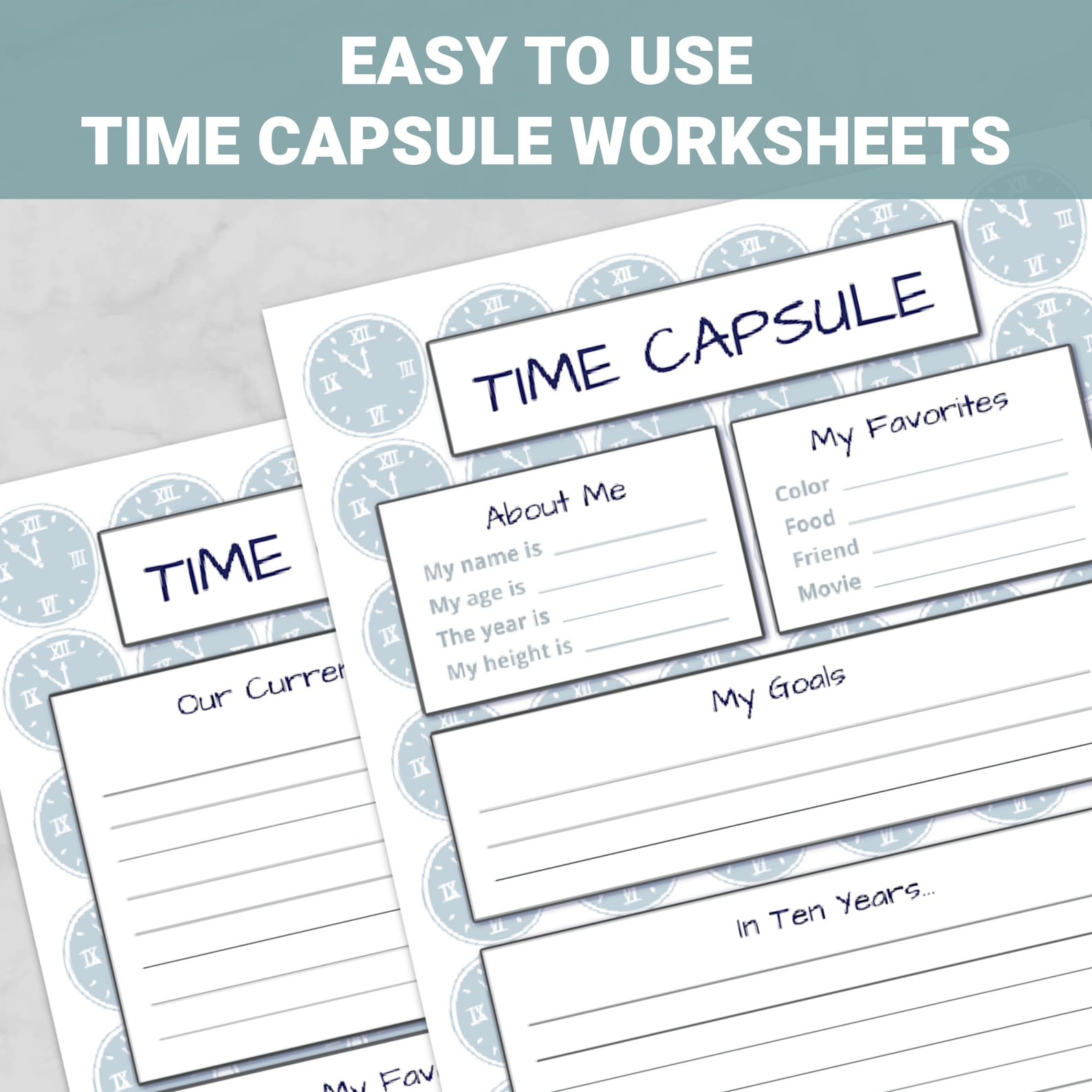 Family Time Capsule Printable, Time Capsule Activity, Digital Download ...