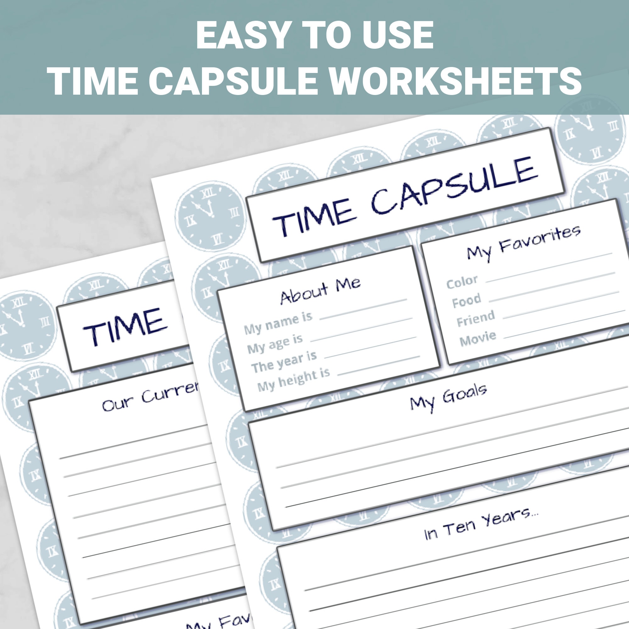 Family Time Capsule Printable, Time Capsule Activity, Digital Download ...