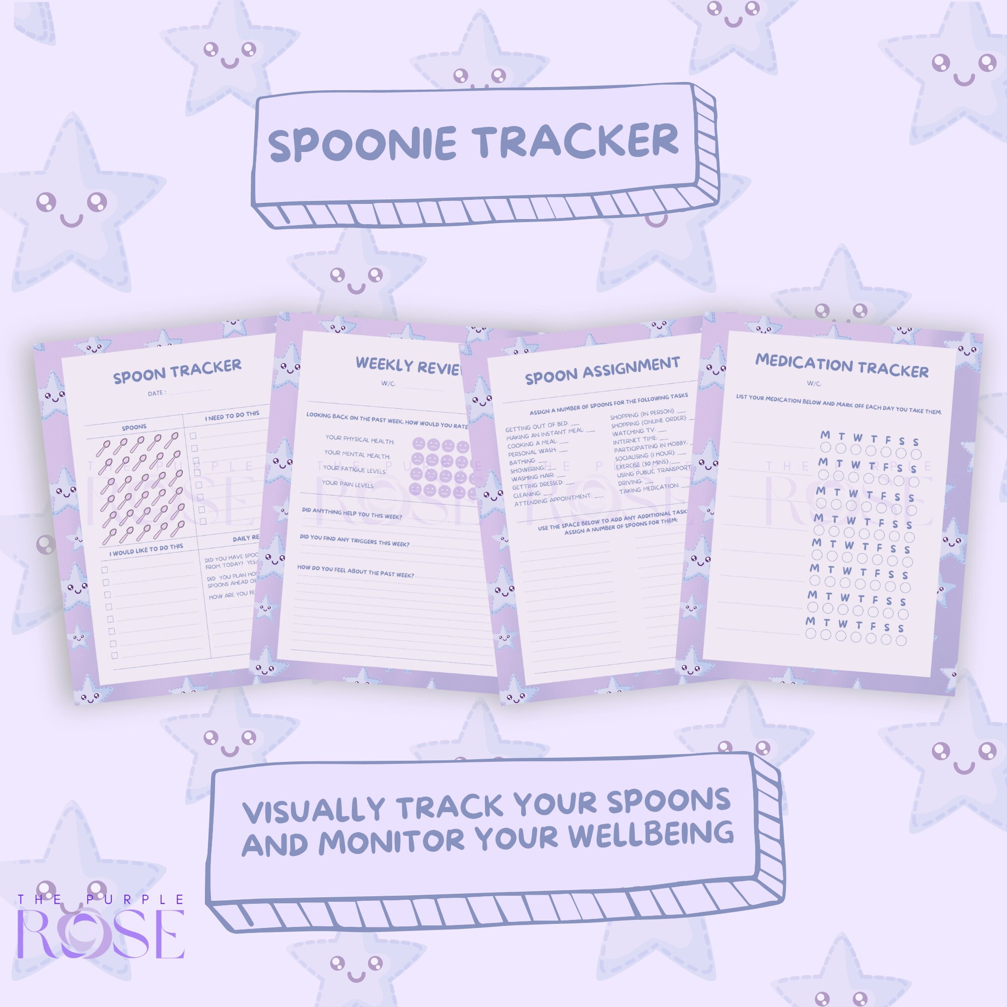 Spoonie Tracker | Chronic Illness Journal | Spoonie Journal | Wellbeing ...