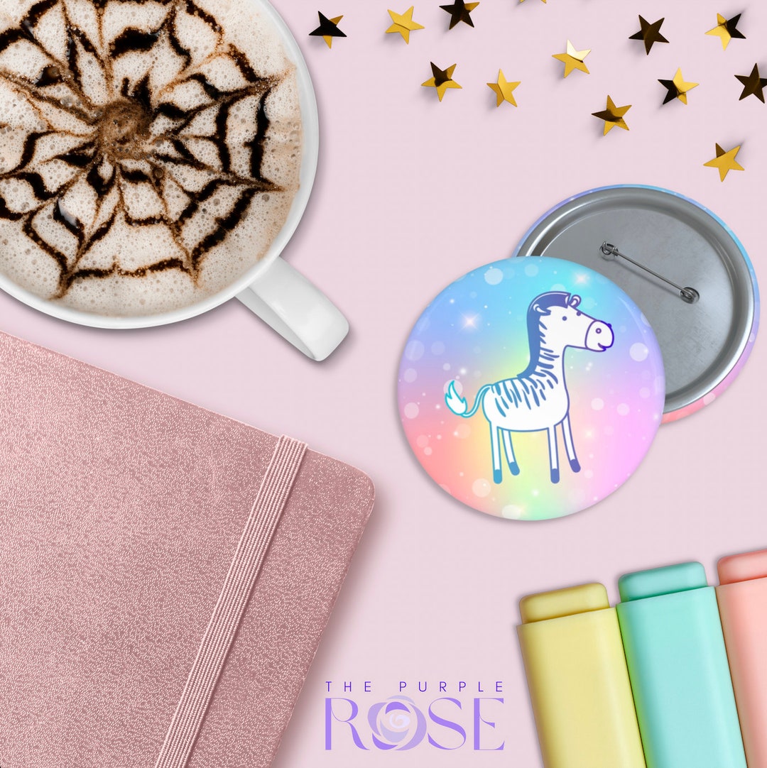 Zebra Hidden Disabilities Badge Pin Buttons - Etsy