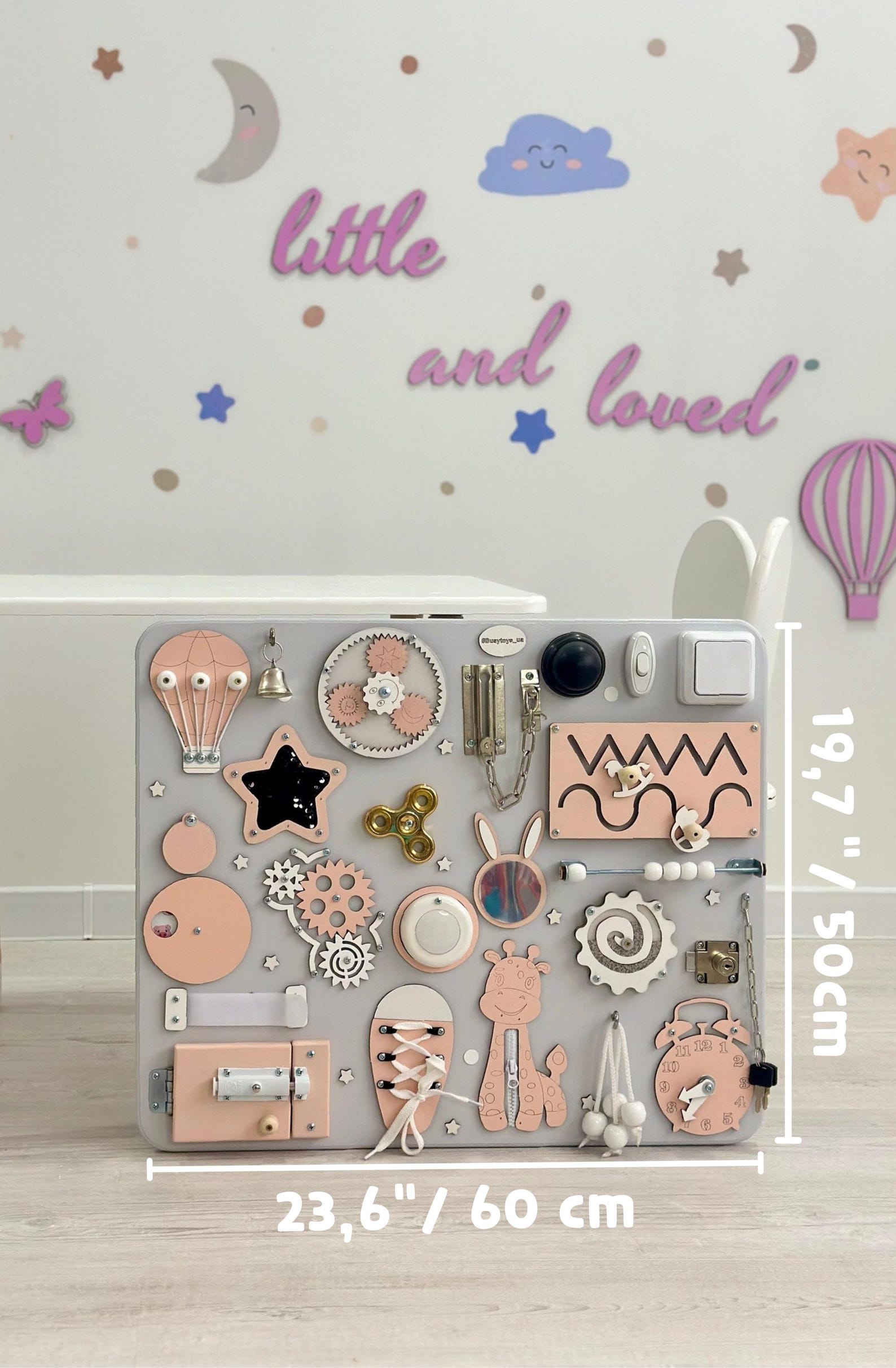 Wooden Fine Motor Board, Montessori Busy Board, Child Activity Board ...