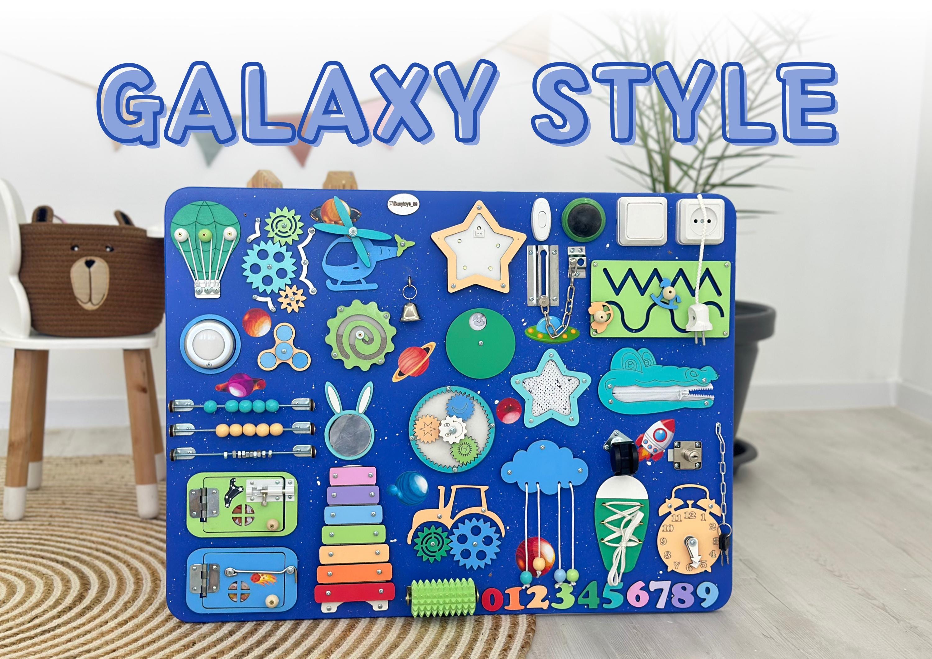 Wooden Fine Motor Board, Montessori Busy Board, Child Activity Board ...