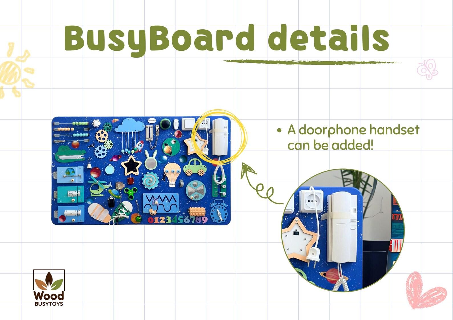 Fine Motor Board, Large Sensory Busy Board, Educational Fidget Toy ...