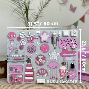 Big 1 Year Busy Board, Baby Activity Large Board, Wooden Motor Skills ...