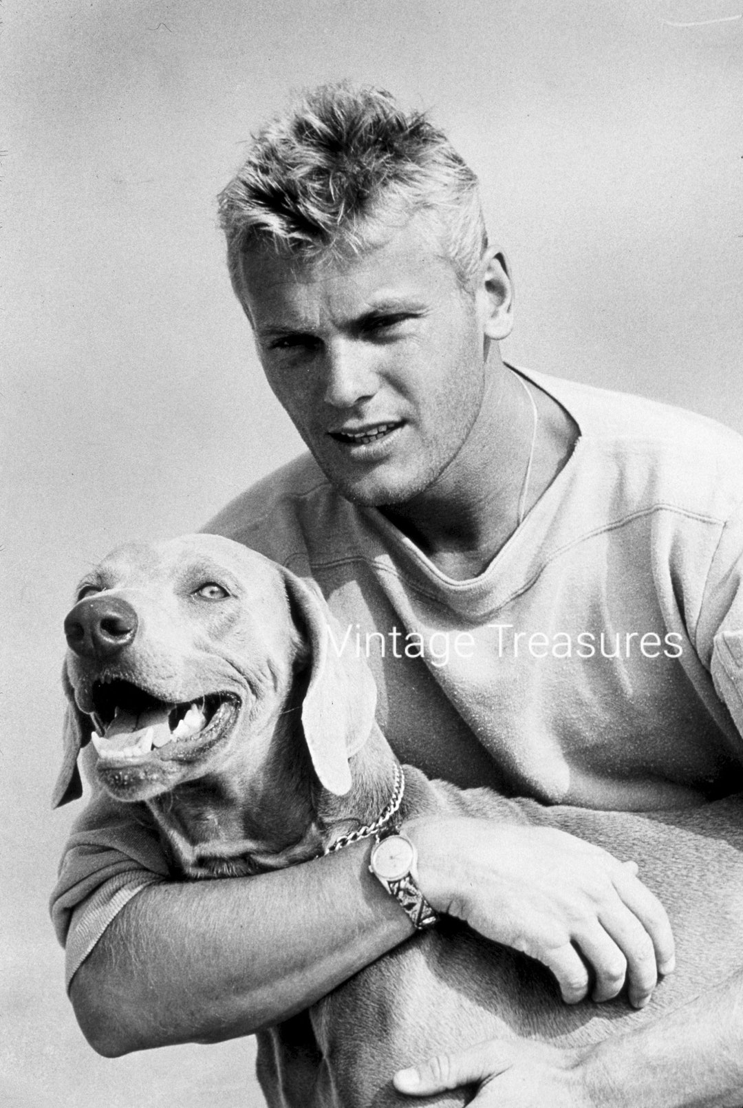 Actor Tab Hunter With His Dog - Etsy