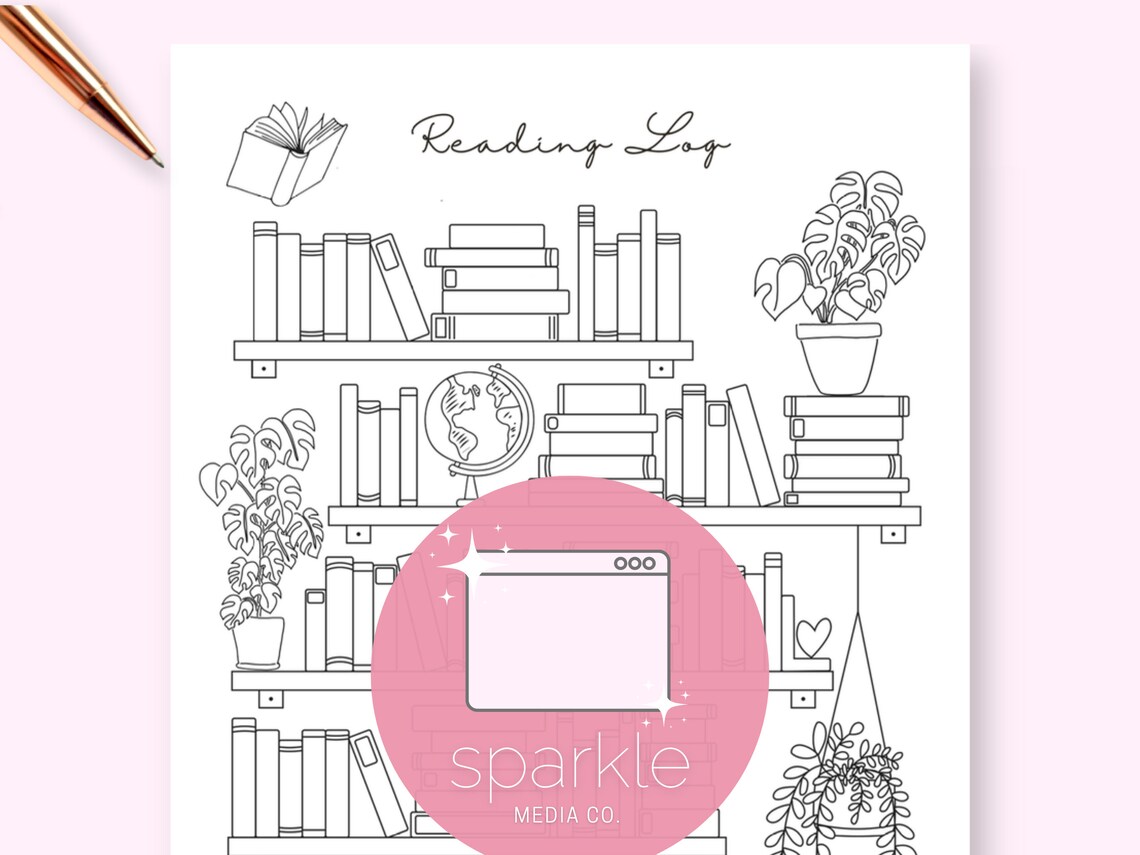Book Tracker Printable Bookshelf Reading Log Books I've - Etsy