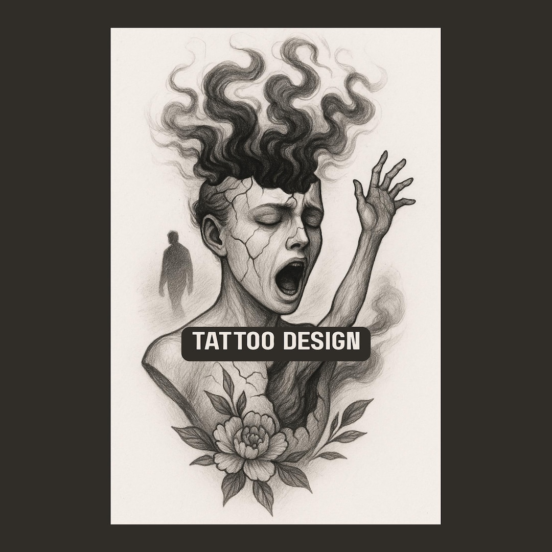 The Silent Scream - Portrait for Tattoo or Print - Borderline ...