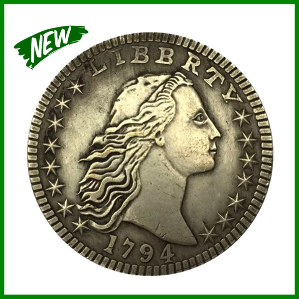 1794 Flowing Hair Silver Dollar - Etsy