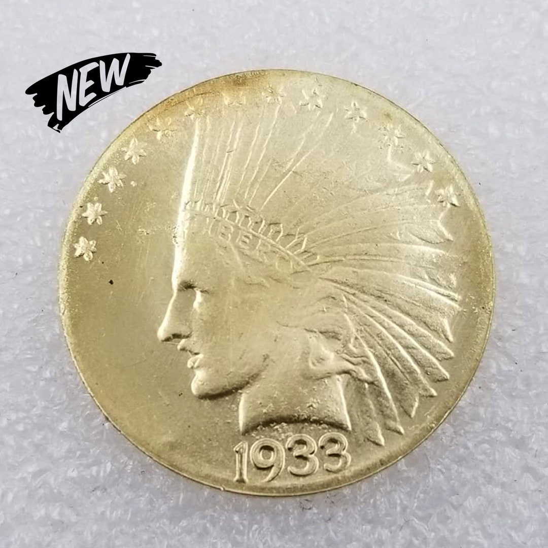 1933 Indian Head Eagle Ten Dollars Gold Coin USA Coin Coin - Etsy Canada