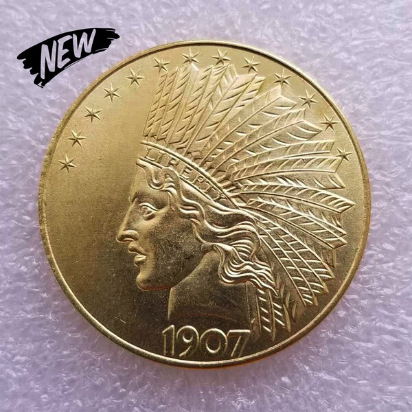 1907 Ten Dollar Coin - Etsy