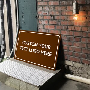 Custom Metal Sign, Personalized Outdoor Sign With Text Logo, Custom ...