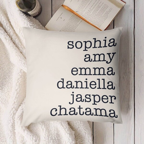 Family Name Pillow - Etsy