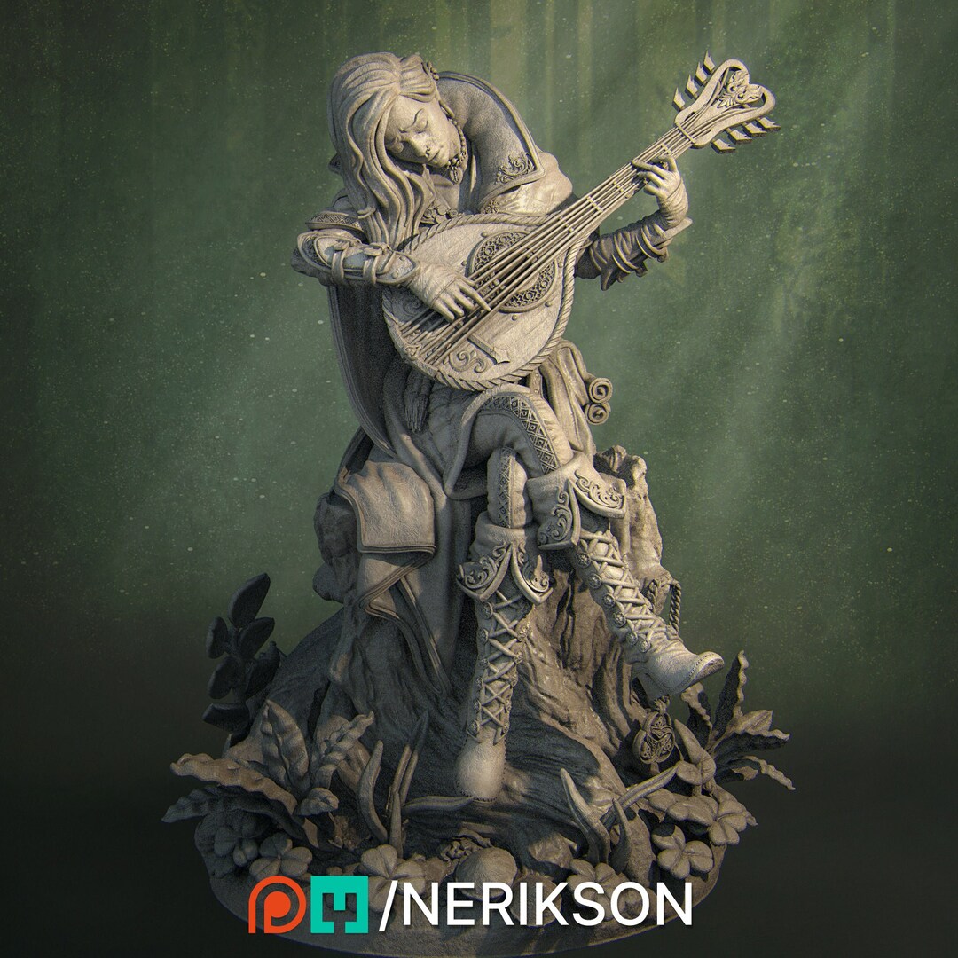 Lisa the Bard Nerikson Sculpture Diorama Collectible Display Model - Etsy